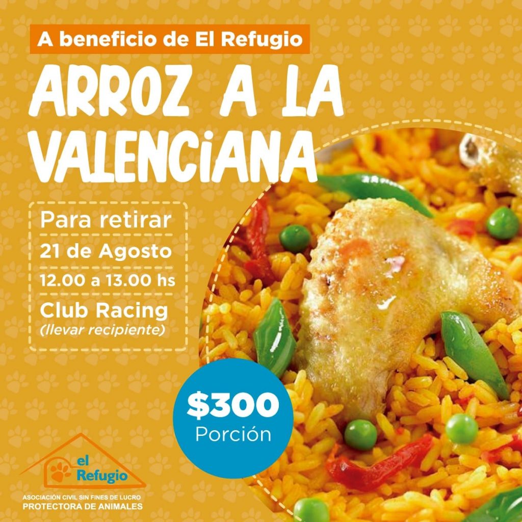 El Refugio de Posadas vende arroz a la valenciana para cubrir gastos ...