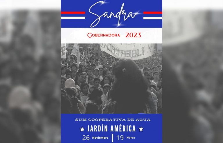 Sandra Giménez oficializa su precandidatura a gobernadora por la Renovación